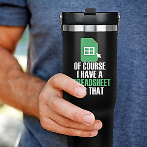thmasamwr 30oz Excel Tumbler, Spreadsheet Coffee Mug, Relax I Have A Spreadsheet For That Mug for Accountant, CPA, Coworker, Funny Spreadsheet Excel Gifts for Men Women