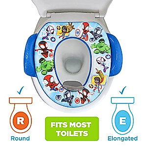 Spidey and His Amazing Friends "Team Up" Soft Potty Seat and Potty Training Seat - Soft Cushion, Baby Potty Training, Safe, Easy to Clean