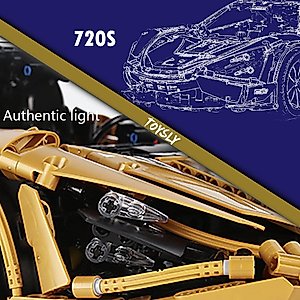 TOYSLY Technique Building Block Set for Adults, Model Cars Kits to build and 720 MOC Building Kits and Engineering Toy for teens, 1:8 Scale Race Car Model (3149 PCS)