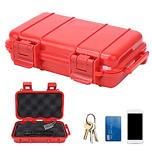 Uxsiya Outdoor Sealing Box,Outdoor EDC Water Proof Pressure Proof Shock Proof Storage Box Survival Equipment Home Outdoor Storage Case