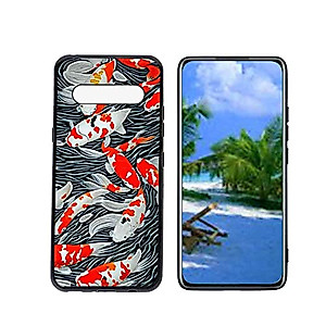 HEOLCULWO Compatible with LG V60 ThinQ 5G Phone Case, Koi-Fish-8 Case Silicone Protective for Teen Girl Boy Case for LG V60 ThinQ 5G