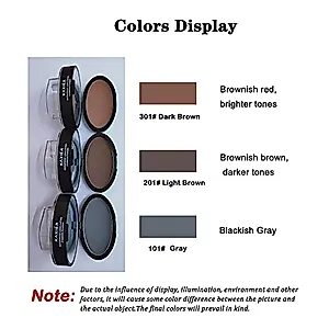 Moakxer Eyebrow Powder,Waterproof Eyebrow Stamp Powder Seal Perfect Nature Eye Brow Powder Tinting Coloring Kit Delicate Shape (301# Light Brown)