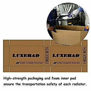 LUXERAD Full Aluminum Radiator for 1966-1979 67 68 69 70 71 72 73 74 75 76 77 78 Ford F100 F150 F250 F350 V8 Radiator