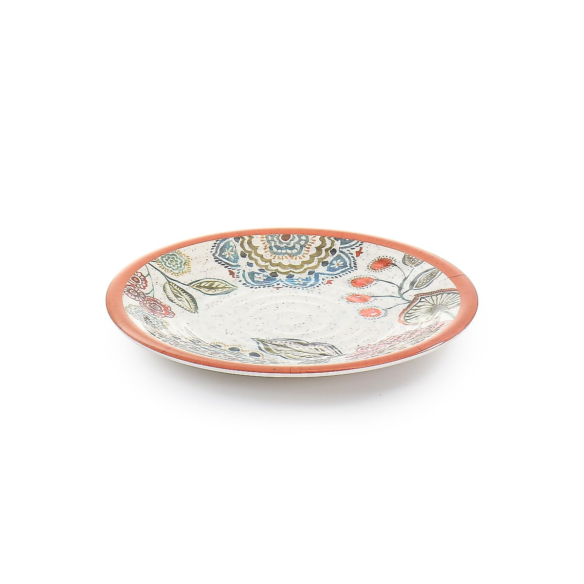 Elama Ester 12 Piece Melamine Dinnerware Set, Multi Colored