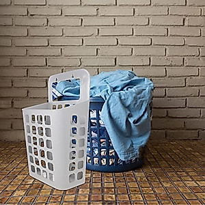 Cabilock for Handle Clo Container Toy Grey Clothes Pink Bedroom Organizer Green Dirty Household Small, Sorter B Bucket Plastic Dorm Hamper Basket Detachable Mesh Large, Hanging Wall