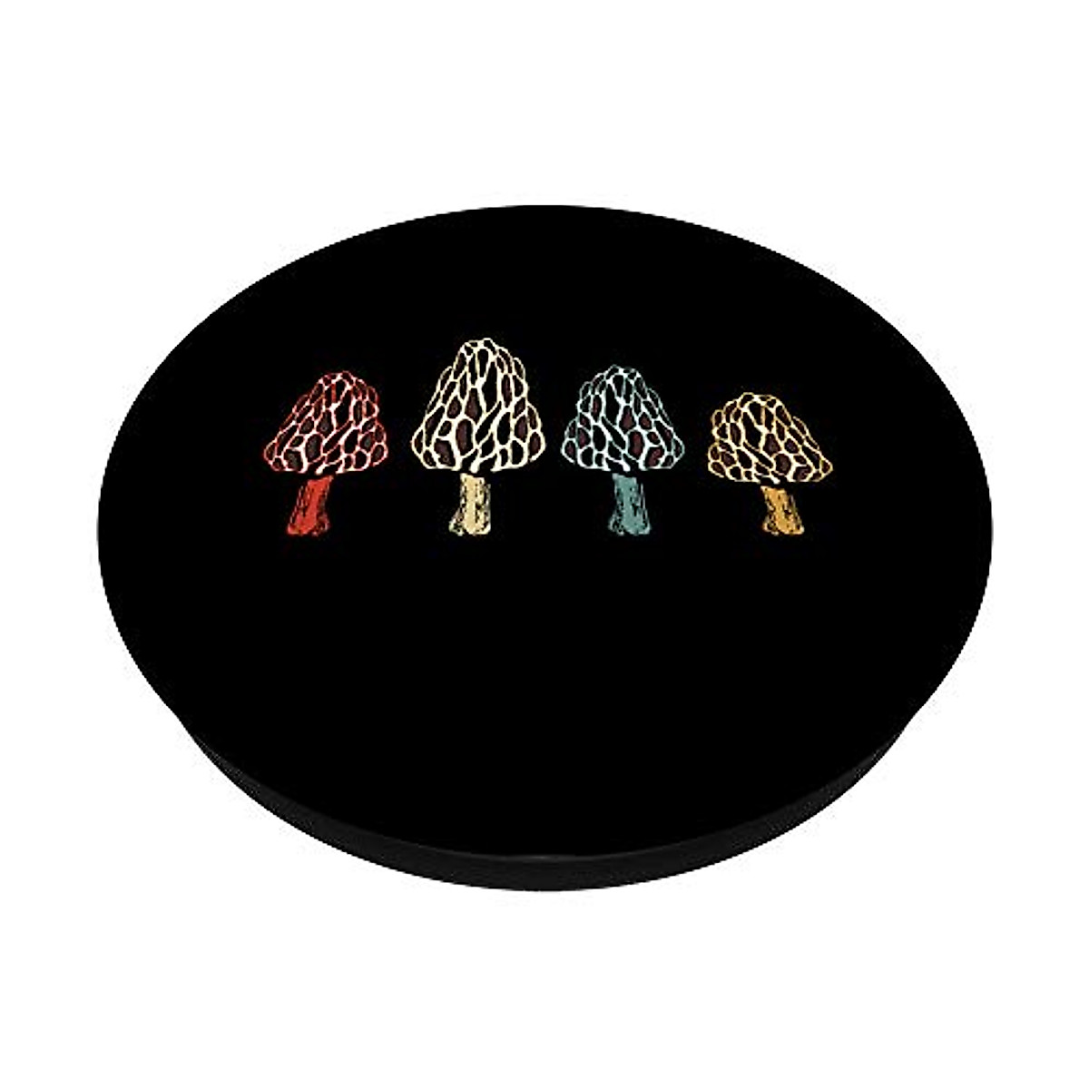 Vintage Hunting Morel Mushroom Gifts PopSockets Swappable PopGrip