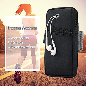 cellphone holster Phone Arm Bag Compatible with Running, Armband Cell Phone Holder Compatible with iPhone 12 11 Pro Max XS/XR/8/7/6 Plus, Gym Phone Holder Compatible with Arm,Phone Pouch Compatible wi