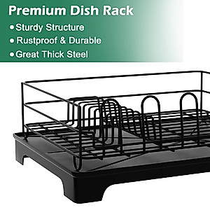 Dish Drying Rack, Space-Saving Dish Rack, Single Layer Cup Holder Dish Racks For Kitchen Counter, Drying Rack For Kitchen Sink, Collection Dish Drainer Board Utensil Holder Kitchen Dish Drying Rack