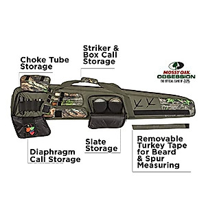 Allen Company Gear Fit Pursuit Shocker Turkey Shotgun Case, 52", Mossy Oak Obsession, Gray/White/Red (954-52)