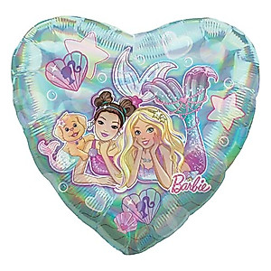 Mermaid Party Balloon Decorations - Set Of 5 Balloons For A Unicorn Princess Mermaid Theme Happy Birthday Decoration Bouquet Centerpiece Or Backdrop Banner