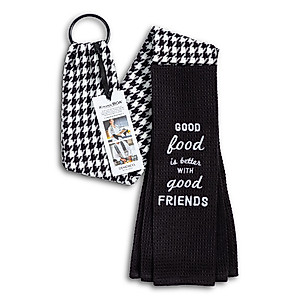 DEMDACO Good Food Friends Extra Long Cotton Blend Over The Shoulder Kitchen Towel Boa
