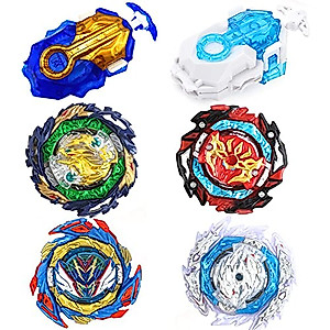 Bey Battling Top Burst Launcher Grip Toy Blade Set Great Birthday Present for Boys Children Kids Age 6 8 10+ Game with 4 Top Burst Gyros 2 Launchers