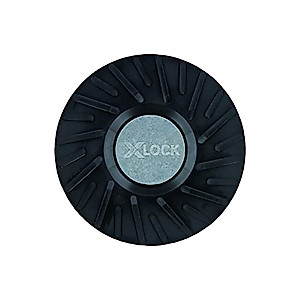 Bosch GWX13-50VSP 5 In. X-LOCK Variable-Speed Angle Grinder with Paddle Switch with Bosch MGX0500 5 In. X-LOCK Backing Pad with X-LOCK Clip - Medium Hardness