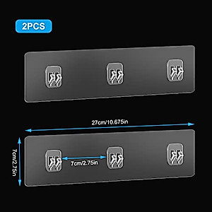 mioule Shower Caddy Adhesive Replacement，Shower Rack Stickers - Shower Shelf Adhesive - Bathroom Rack Sticker - 2 Pack Shower Caddy Adhesive for Replacement