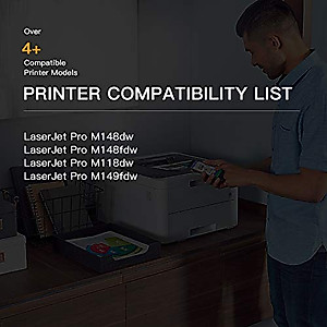 E-Z Ink (TM Compatible Toner Cartridge Replacement for HP 94A CF294A Compatible with Laserjet M118dw, M148dw, M148fdw, M149fdw, M118, M148 Printer (Black, 4 Pack)