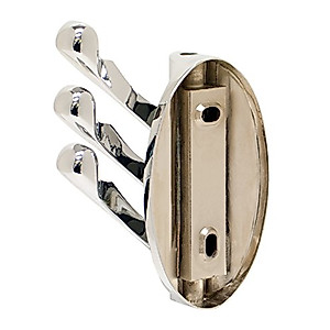 FPL Door Locks H2008 Triple Folding Garment Hook in Polished Chrome