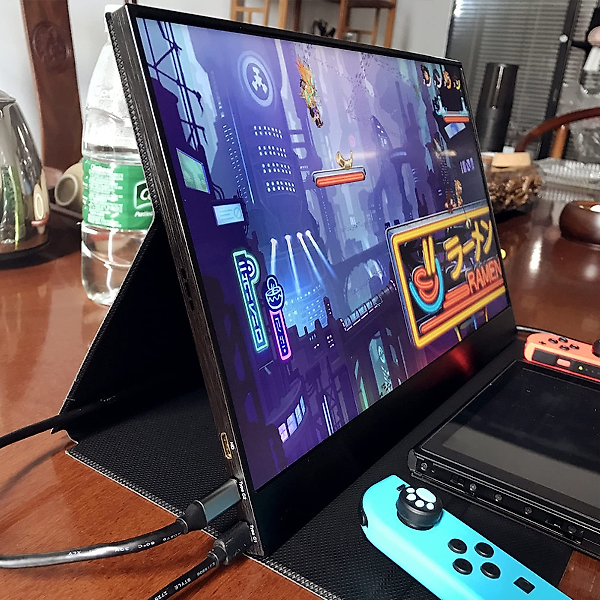 HONGYIFEI2021 Monitor 144Hz 2K Portable Monitor 15.6'' HDR FHD IPS 100% SRGB Gaming with USB-C HDMI External Computer Display for PS4 PS5 Xbox Switch PC Phone, 2560x1440 Gaming Monitor