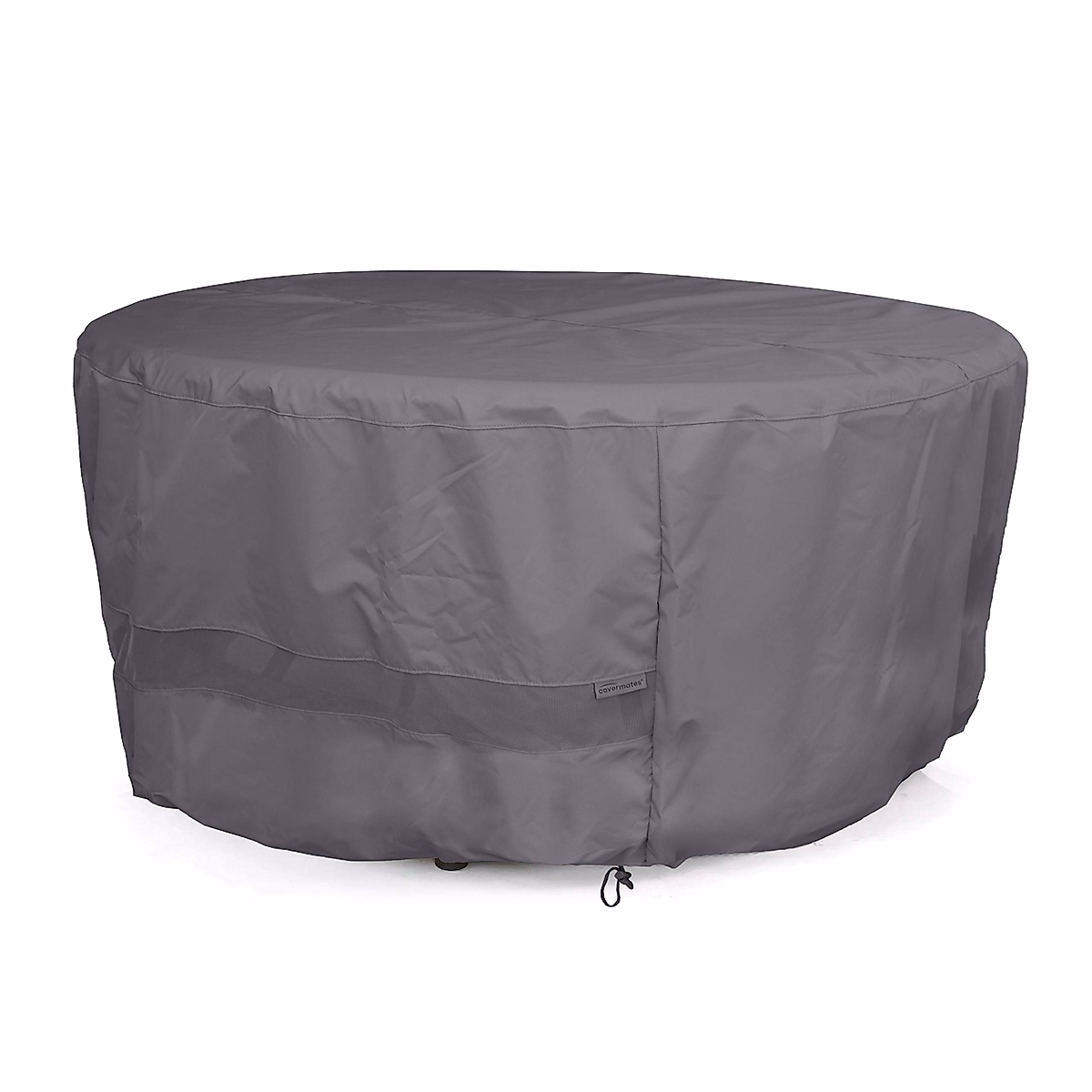 Covermates Round Accent Table Cover - Patio Outdoor Furniture Cover, Water Resistant Outdoor Ottoman/Side Table Cover, Elite 300D Polyester, 30DIAMETER x 25H, Charcoal