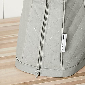 KitchenAid Quilted Fitted Tilt-Head Stand Mixer Cover Single Pack, Grey, 14.375"x18"