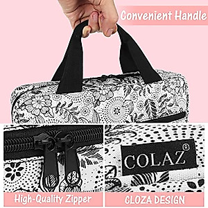 COLAZ Large Bible Cover for Women Bible Carrying Case to Church Durable Oxford Bag with Handle, Perfect Bible Case for Women as Gift （Sunflower）