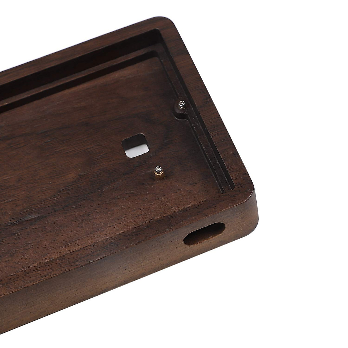 YMDK GK64 GK64x Keyboard kit CNC Wood Wooden Case Wired PCB Plate Stabilizers (Walnut Wired PCB)