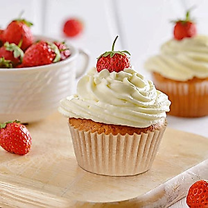 Caperci 500 Count Mini Cupcake Liners Natural Muffin Liners Greaseproof No Smell Small Cupcake Wrappers Baking Cups