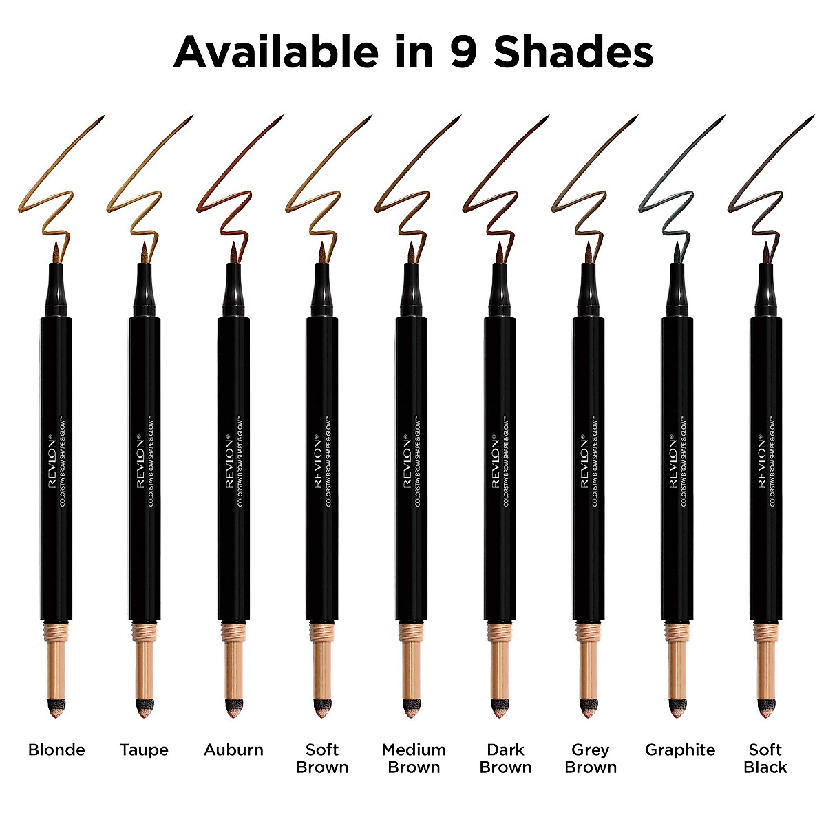 Revlon Colorstay Shape & Glow Eye Brow Marker and Highlighter, Dark Brown, 0.02 Oz (Marker), 0.008 Oz (Highlighter)