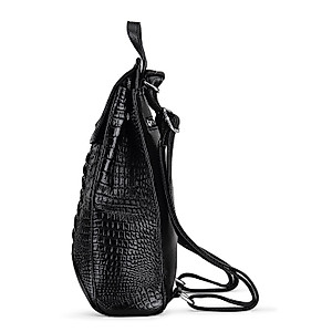 Coolcy Women Real Leather Backpack Shoulder Bag One Size