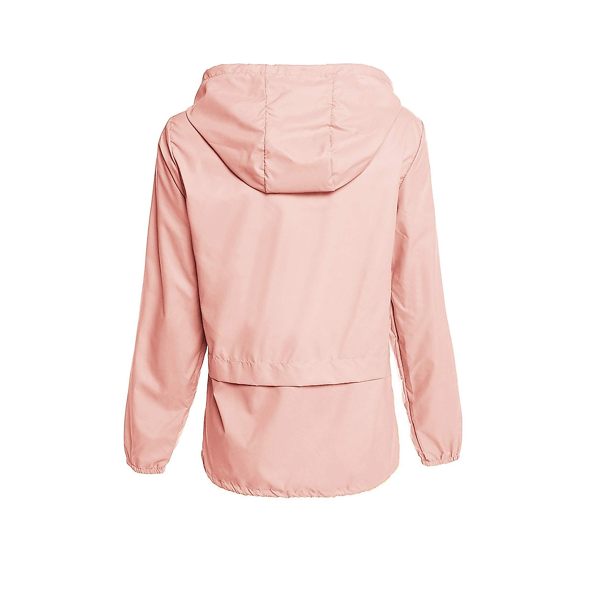 Avoogue Raincoat Women Lightweight Waterproof Fishing Rain Jackets Packable Outdoor Hooded Windbreaker (Pink XL)