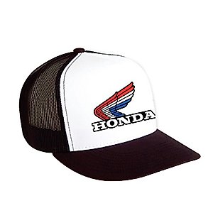 Factory Effex 18-86302 Honda Vintage Snapback Hat (Black/White, One Size)