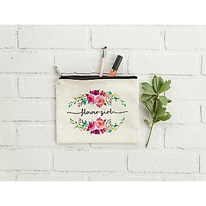 Moonwake Designs Flower Girl Makeup Bag, Flower Girl Gift, Bridal Party Favor, Cosmetic Pouch, Wedding Party Gift, Gift from Bride