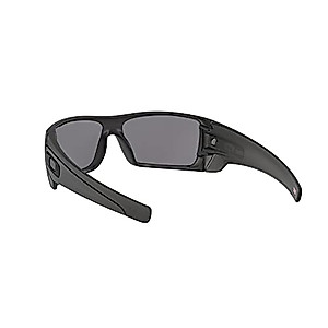 Oakley Men's OO9101 Batwolf Rectangular Sunglasses, Matte Black Ink/Black Iridium Polarized, 27 mm