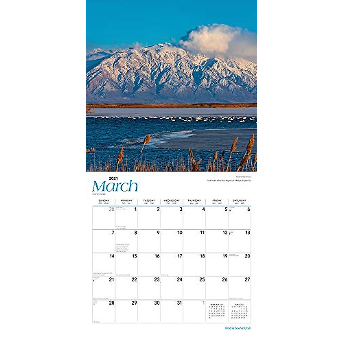 Wild & Scenic Utah 2021 Calendar