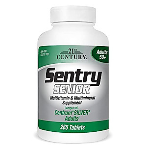 21st Century Sentry Senior Tablets, 265 Count