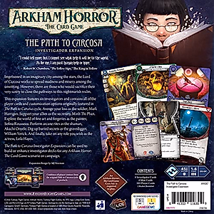 Fantasy Flight Games Arkham Horror The Card Game The Path to Carcosa Investigator Expansion - Enveil The Madness! Lovecraftian Cooperative LCG, Ages 14+, 1-4 Players, 1-2 Hour Playtime, Made
