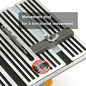 4" 60W Mini Table Saw Top Cut Off Miter Saw for Precision Cut Metal Wood Frame Molding