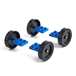 PRO Brick Wheel - Axle Assembly for Brick Derby Car Racing (Set of 4) by Pinewood Pro