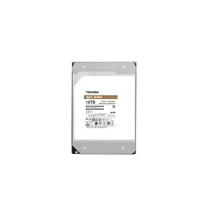 Toshiba 16TB N300 NAS 3.5 Inch SATA Internal Hard Drive. 24/7 Operation, Supports 1-8 Bay Systems, 512 MB Cache, 180TB/Year Workload, 3 Year Warranty (HDWG31GUZSVA)