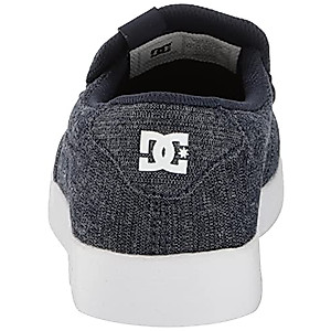 DC Men's Villain 2 Casual Slip On Skate Shoe Slipper, Blue Heather, 11.5