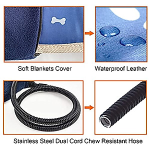 Coopupet Pet Heating Pad,12 Adjustable Temperature Cat Heating Pad Indoor with Timer, Dog Heating Pad Indoor with Chew Resistant Cord, Heating Pad for Cats, Electric Pads for Dogs, Pet Heated Mat(S)