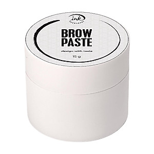 Eyebrow Mapping Kit with 30m White Mapping String, 15g White Brow Paste + 2 Eyebrow Brush Set, White Eyebrow Mapping Pencil, Pencil Shaper and Blades, 20 Mapping Ruler Stencils and Instructions