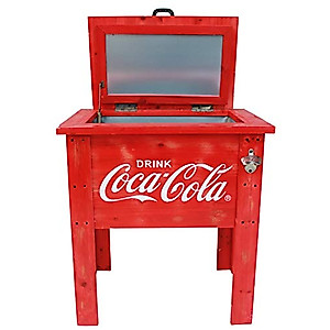 Leigh Country CP 98100 Coca Cola Vintage Cooler, 54-Quart, Red