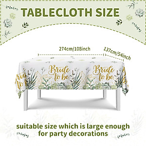 Bridal Shower Decorations Sage Green Bride to Be Decorations Bridal Shower Plates and Napkins Sets Bride to Be Tablecloths Happy Ever After Banner Disposable Tableware Set Serves 20 Guests