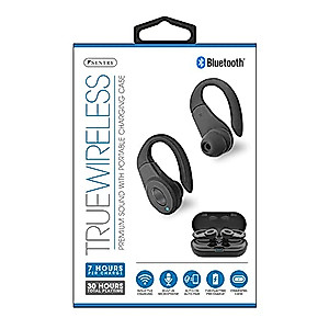 SENTRY BLWBT991 Earbuds True Wireless Hook with Charge CASE Black