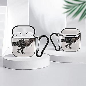 Airpods Case Dinosaur Illustration Airpod Hard Case Cover Headphone Cases for Apple Airpods1 Airpods2