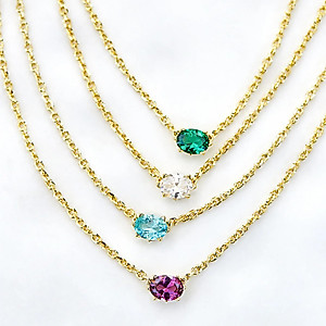 Kendra Scott Cailin 14k Gold-Plated Pendant Necklace in Green Crystal, Fashion Jewelry for Women