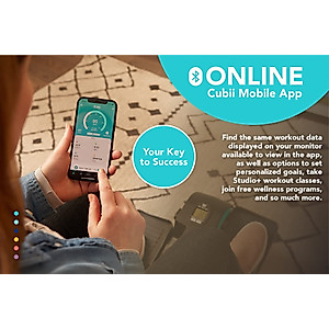 Cubii JR2+, Under Desk Elliptical, Bike Pedal Exerciser, with Bluetooth Fitness Tracker Sync, Work from Home Fitness, Exerciser for Seniors, Desk Exercise