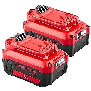 [2-Pack] 20V 6.0Ah! High-Output Battery for Craftsman V20 Lithium Battery 20-Volt Power Tools Battery CMCB205 CMCB204 CMCB202 CMCB201 CMCB202-2 CMCB204-2