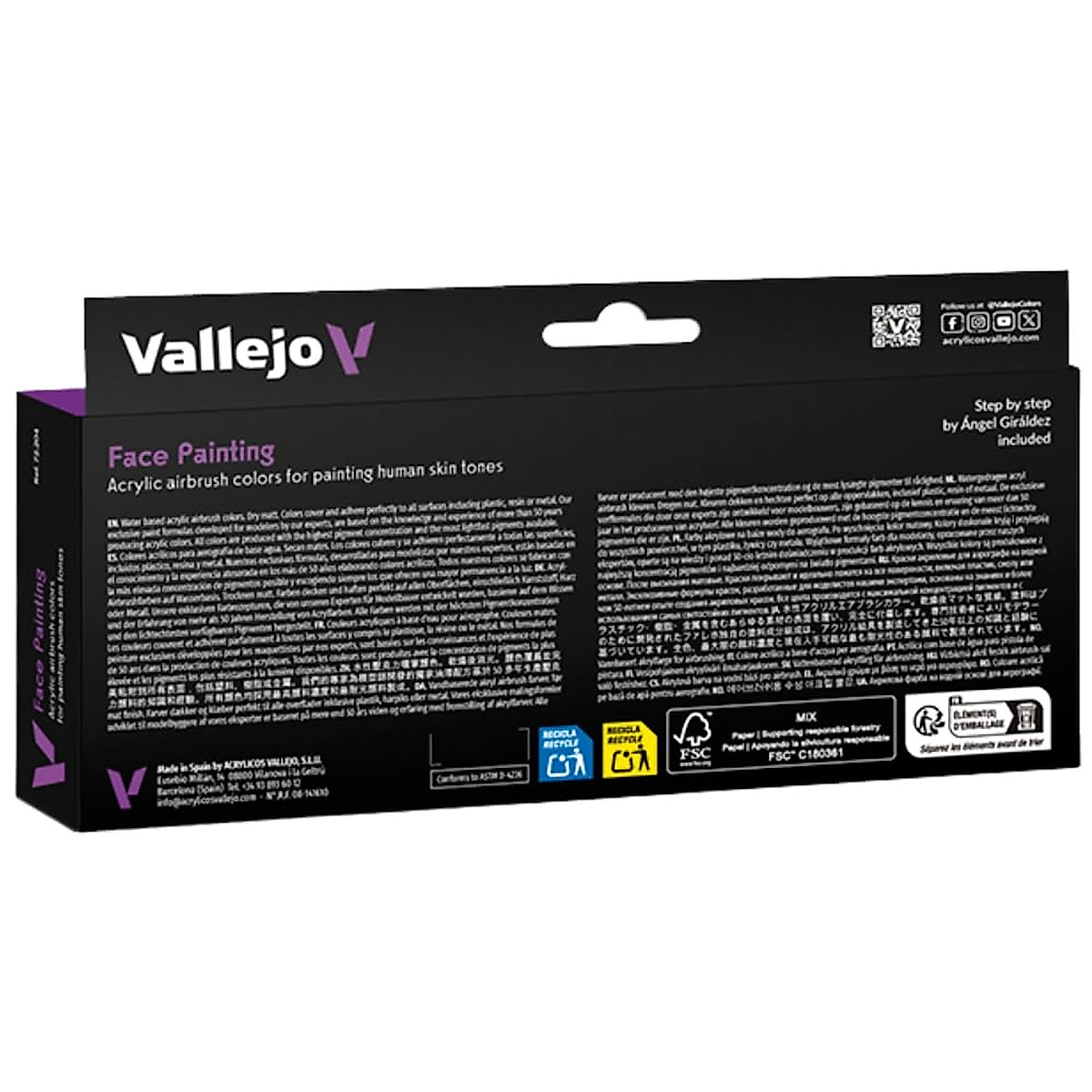 Vallejo Face Painting Set 17ml Paint