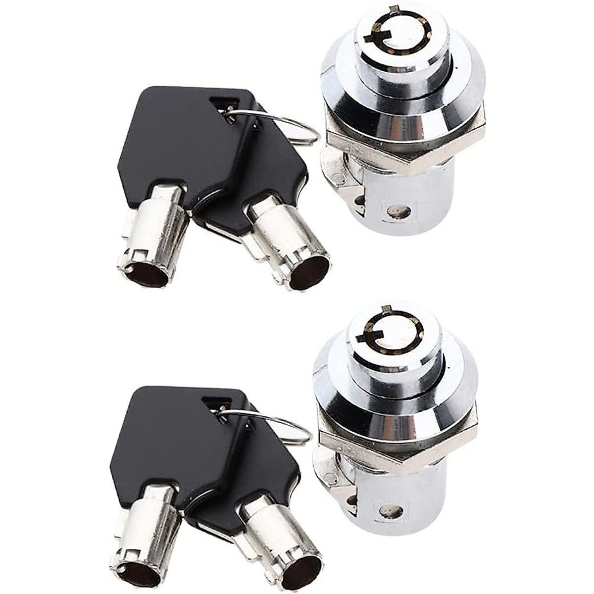 Cabinet DrawerLock, Mailbox Lock, Cam Lock,Cabinet Lock 2×Disc Tumbler Cam Lock with 4 Keys Cabinet,Toolbox,Safe Drawer Replacement